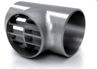 China Duplex Stainless Steel Barred Tee ASTM A815 UNS S31803 DN300 SCH80S 12 Inch Pigging Fitting for sale