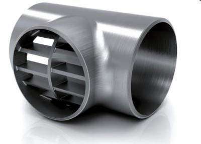 China Duplex Stainless Steel Barred Tee ASTM A815 UNS S31803 DN300 SCH80S 12 Inch Pigging Fitting for sale