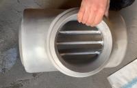 China Super Duplex Stainless Steel ASTM A182 F51 UNS S31803 Reduced Barred Tee 1/2-24 Inch for sale