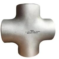 China 304 Stainless Steel Butt Welding 4-Way Cross Pipe Fitting 1/2-48 Inch SCH 5s-XXS for sale