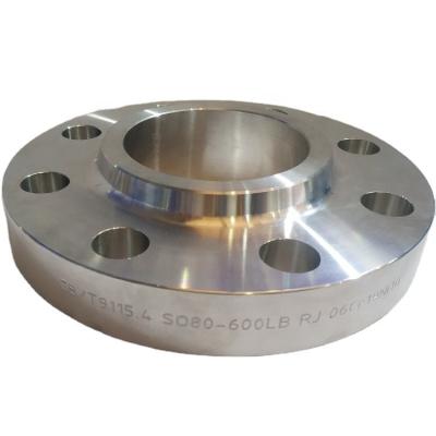 China ASME B16.5 DN80 600LB RTJ Flange F304 Stainless Steel Slip On Flange for sale