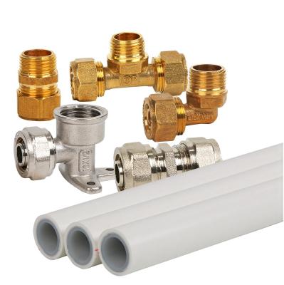 China 1/2 Inch Copper Nickel Brass Pipe Fitting NPT Female Connector ISO9001 for sale