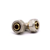 China T604 Nickel Plated Brass Elbow Fitting for PEX Pipe 1216 1620 2025 for sale