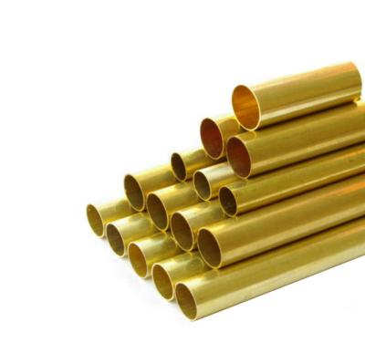 China 99.99% Pure Brass Round Tube 20mm 25mm OD Copper Nickel Pipe for Building Decoration for sale