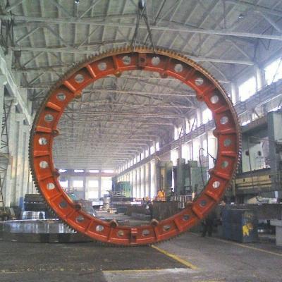 China OEM Casting Forging Steel Spur Large Diameter Ring Gear Girth Gear Module 10-100 for Rotary Kilns for sale