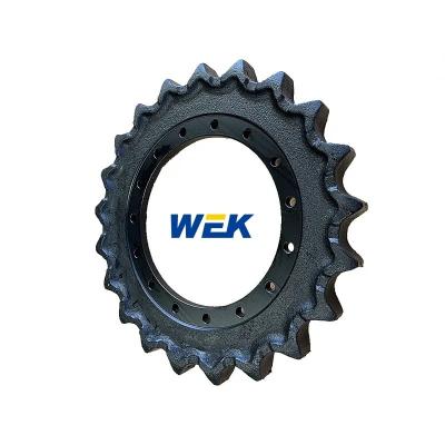 China E40B21H 21-Tooth Roller Chain Sprocket for Kubota Mini Excavators U25 Kh60 Kx161 | 50Mn Steel Construction for sale