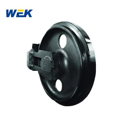 China Ex10 Ex60 Mini Excavator Front Idler Rear Idler Guide Wheel Steel Alloy HRC45-55 for sale