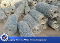 China Silver 1.5-4.6mm Gabion Wire Mesh Galvanized Customized Length Easy Install for sale