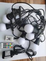 China Spherical LED String Lamp , Lucency Milky christmas rope lights outdoor for sale