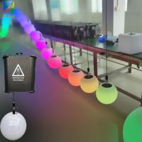 China Customized DMX RGB LED Lifting Ball Wireless Control Kinetic Light Up Down for sale