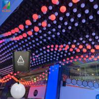 China Customized DMX RGB LED Lifting Ball Wireless Control Kinetic Light Up Down for sale