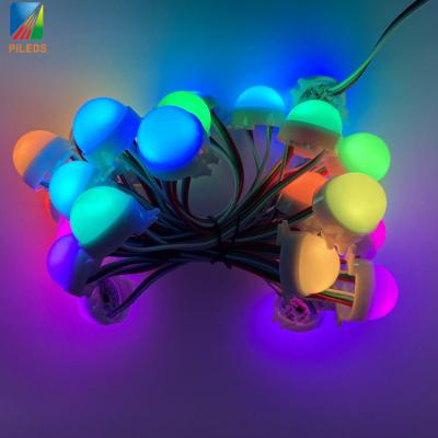 China IP68 Outdoor LED Round Ball Christmas Lights 30mm 12v Smd5050 for sale