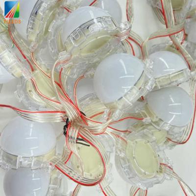 China Round 50mm Flat Led Pixel UCS1903 1.68w SMD 5054 RGB Led Point Light Entertaining Diversions With milky white PC outer cover for sale