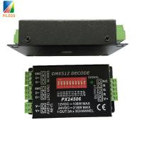 China PX24506 DMX LED Controller , Dmx 512 Decoder Rgb LED Controller 12V 24V for sale