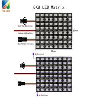 China WS2812B Flexible LED Matrix Panels 8x8 Full Color 1000cd/M2 Brightness for sale