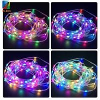China Smart App Control LED Christmas String Light RGB Bluetooth USB For Wedding Holiday for sale