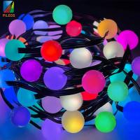 China Waterproof IP44 LED Ball String Lights Remote Control For Outdoor Decoration for sale