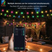 China Waterproof IP44 LED Ball String Lights Remote Control For Outdoor Decoration for sale