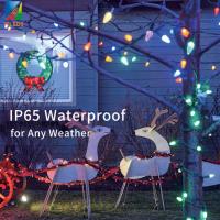 China Christmas LED Pixel String Lights 50 Nodes Addressable RGB C9 DC12V WS2811 for sale