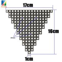 China Pixel DIY LED Dot Matrix Screen Triangle Shape WS2812 Full Color Spliceable for sale