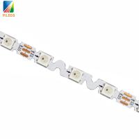 China WS2815 WS2812 S Shaped SPI RGB LED Pixel Strip 60LEDs/M 50 000 Hours Lifespan DMX/SD Card/RF/WIFI/APP Control for sale