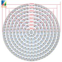 China Customizable RGB Circle Pixel Light WS2812 SK6812 Addressable Black White PCB Board DIY 5050 5V WS2812B Angel Ring for sale