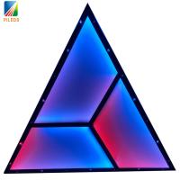 China DC12V Input Voltage LED Spi Matrix Triangle Pixel Disco Background Wall Curtain Panels with 14bit Gray Scale for sale