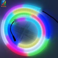 China 30mm Diameter 360 Degree Flexible LED Neon Strip Tube IP66 Length Silicone Body for Bar Club Christmas Decorations Holiday Lighting for sale