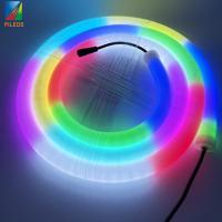 China WS2815 WS2811 360 Degree Addressable RGB LED Neon Strip Customized 120 LEDs/m IP65 Rated 12V/24V Neon IC Light for sale