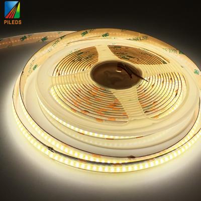 China 624led/m 24V 14W/m Dual White COB Led Strip CCT Tunable 2700K to 6500K Cri 90 Color Temperature Adjustable for sale