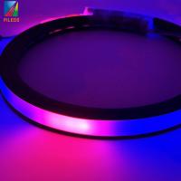 China Unique Black Silicone LED Neon Strip 20*20mm SPI-RGB Dotless Waterproof IP67 LED Neon Flex Rope Light for Club Landscape for sale