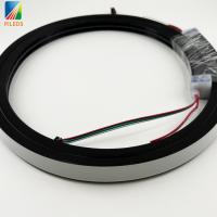 China Unique Black Silicone LED Neon Strip 20*20mm SPI-RGB Dotless Waterproof IP67 LED Neon Flex Rope Light for Club Landscape for sale
