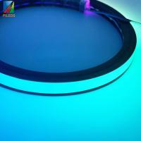 China WS2811 SPI 12V/24V Addressable Custom Flexible Waterproof Black Silicone RGB LED Neon Light Strip Bars IP65 for Landscape for sale