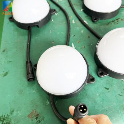 China Indoor & Outdoor SMD5050 RGB DMX SPI Pixel Point Lights 100mm Addressable Dot for Landscape Building Theme Park IP68 Rated