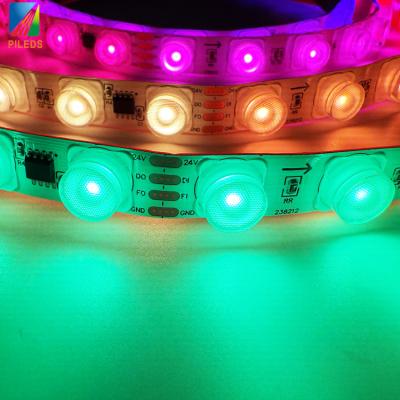 China SPI Smart Strip Light DC24V SMD5050 RGB USB Flexible LED Wall Washer 48LEDs/m IP20 IP67 Lens Series Addressable DMX New Version for sale