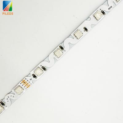 China S Shape Zigzag RGB LED Strip 60LED/M DC24V Remote Control for sale