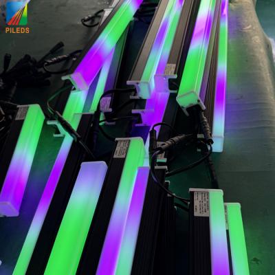 China SPI RGB LED Linear Bar Tube Light Pixel Module for Exterior Facade Decoration DMX Controlled Illumination with White Beam Effect for sale