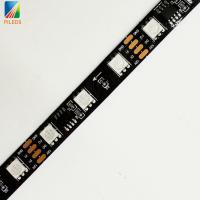 China FW1934/TM1934 60LEDs/m RGB Digital Smart Strip Light Black PCB 20IC/m IP20 Pixel LED Strip Light for Decorative Lighting for sale
