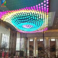 China Auto Lifting Ball RGB DMX Control LED Kinetic Ball Light System for Stage Wedding Party Bar Show Nightclub for sale