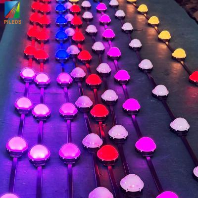 China PILEDS 50mm DMX IP68 Waterproof Plastic Outdoor RGB RGBW LED Pixel Landscape Decoration Lights Rechargeable Christmas App/Remote for sale