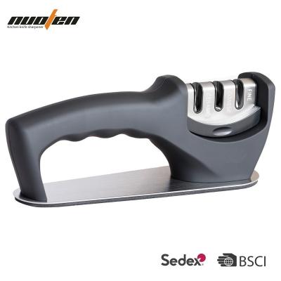 China 3 - in - 1 Manual Kitchen Knife Sharpener for All Sized Household Knives 205 * 62 * 73mm for sale
