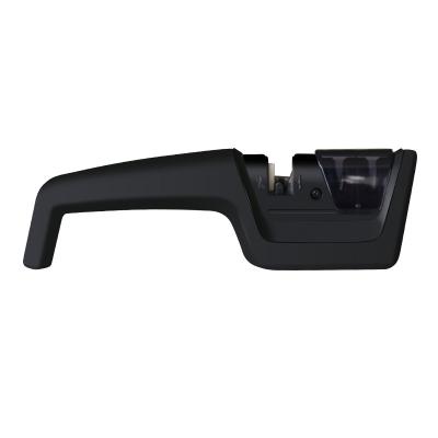 China Black Handheld Knife Sharpener , Creative Hard 4 Stage Knife Sharpener for sale