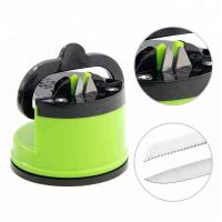 China Hand Held Outdoor Kitchen Knife Sharpener With Safe Ceramic Tungsten Blade for sale