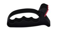 China 2 Stage Scissor Knife Sharpener , Black  Manual Knife Sharpener 36g 140 * 70 * 26mm for sale