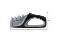 China 4 Stages Sharpening Tools Kithchen Knife Sharpener With Gray Color And 215 * 45 * 90 mm Size for sale