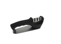 China Stainless Steel Base Three Stage Knife Sharpener For Damascus Knife 260g for sale