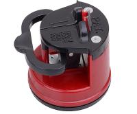 China Tungsten Blade Suction Cup Knife Sharpener Strong Power Red Color Any Sharp for sale