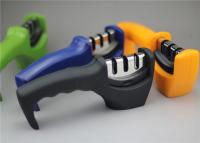China Portable 3 Stage Household Knife Sharpener , Handheld Tungsten Carbide Sharpener for sale