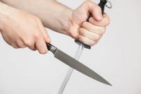 China 10 Inch Knife Steel Sharpening Rod For Nutone Kitchen Standard And Serrated Edge Knife for sale