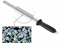 China Whetstone Knife Sharpener Diamond Steel Sharpening Rod With ABS Handle For Professional Kitchen Tool for sale
